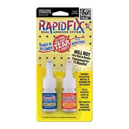 Rapidfix Rapidfix 6121707 10ml Dual Adhesive System 1514215 | Zoro